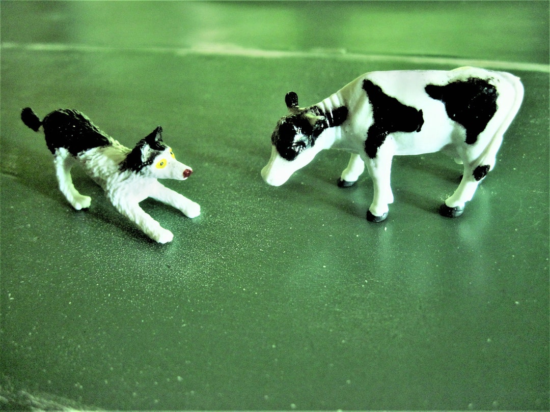 Barnyard Farm Animals, Pigs and Horses, Small Rubber Lambs and Cows ...