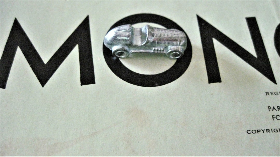 Monopoly Racecar, Silver Game Piece, Metal Car, Replacement Piece ...
