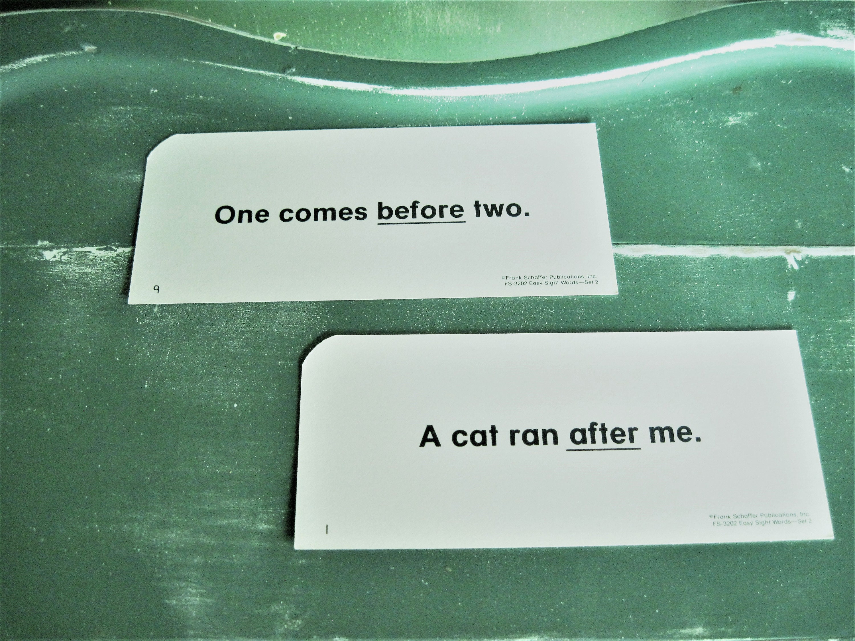 Flash Cards Before and After Word Flash Cards Paper Ephemera | Etsy