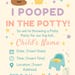 Funny Potty Training Party Invitation: Editable Canva Template (digital ...