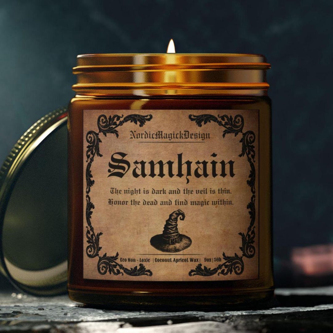 Samhain Ritual Spell Candle | Magick Witches Wheel of the Year Sabbat ...