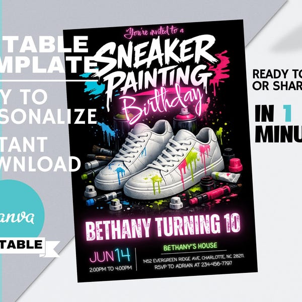 Graffiti Style Shoes - Etsy