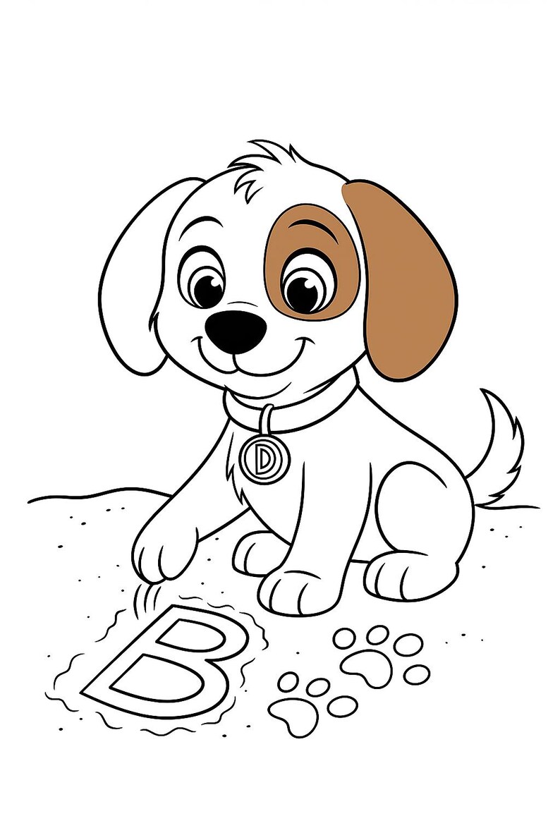 Dolito ABC Coloring Book: 20-page Alphabet Activity (A4/US) (digital ...