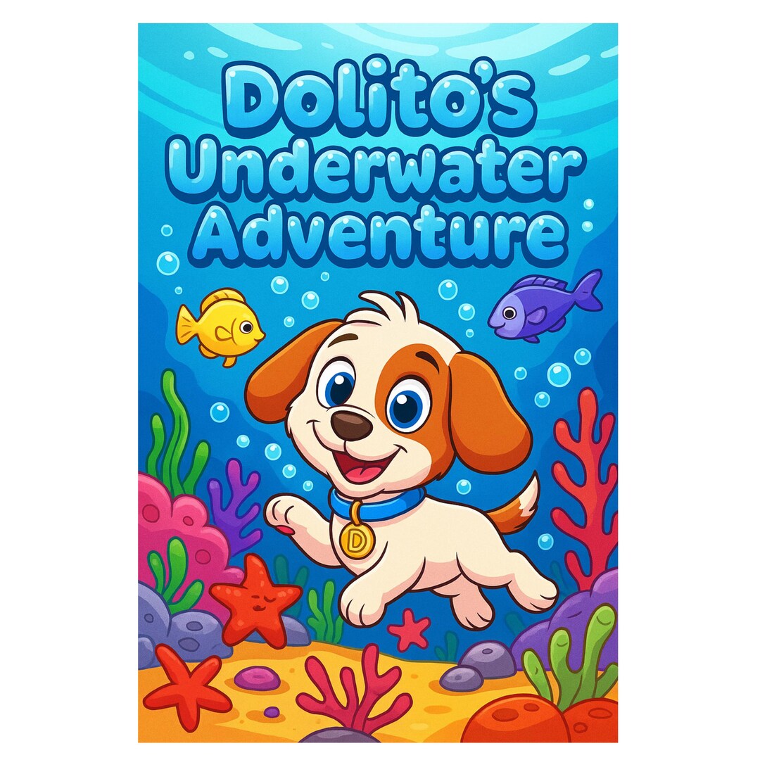 Dolito's Underwater Adventure | Printable Coloring Story for Kids | Fun ...