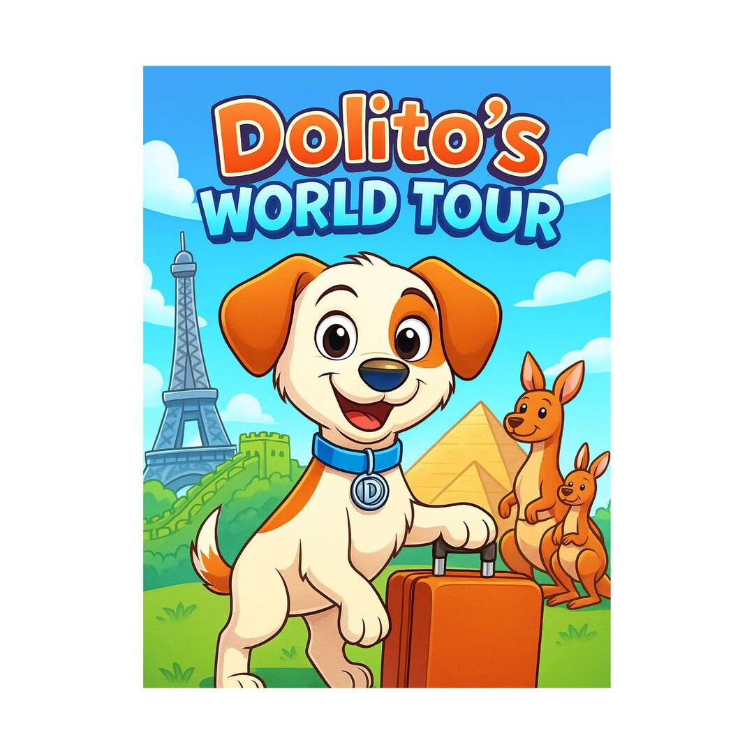 Puppy World Tour Coloring Book: Dolito's Travel Adventure (PDF Download ...