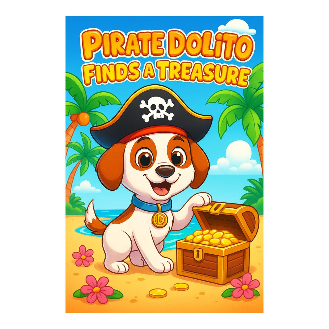 Pirate Dolito Finds a Treasure | Printable Coloring Book for Kids ...