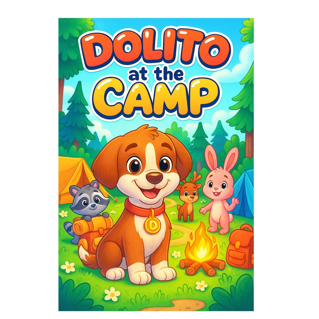 Dolito at the Camp | Printable Puppy Coloring Story for Kids | Toddler ...
