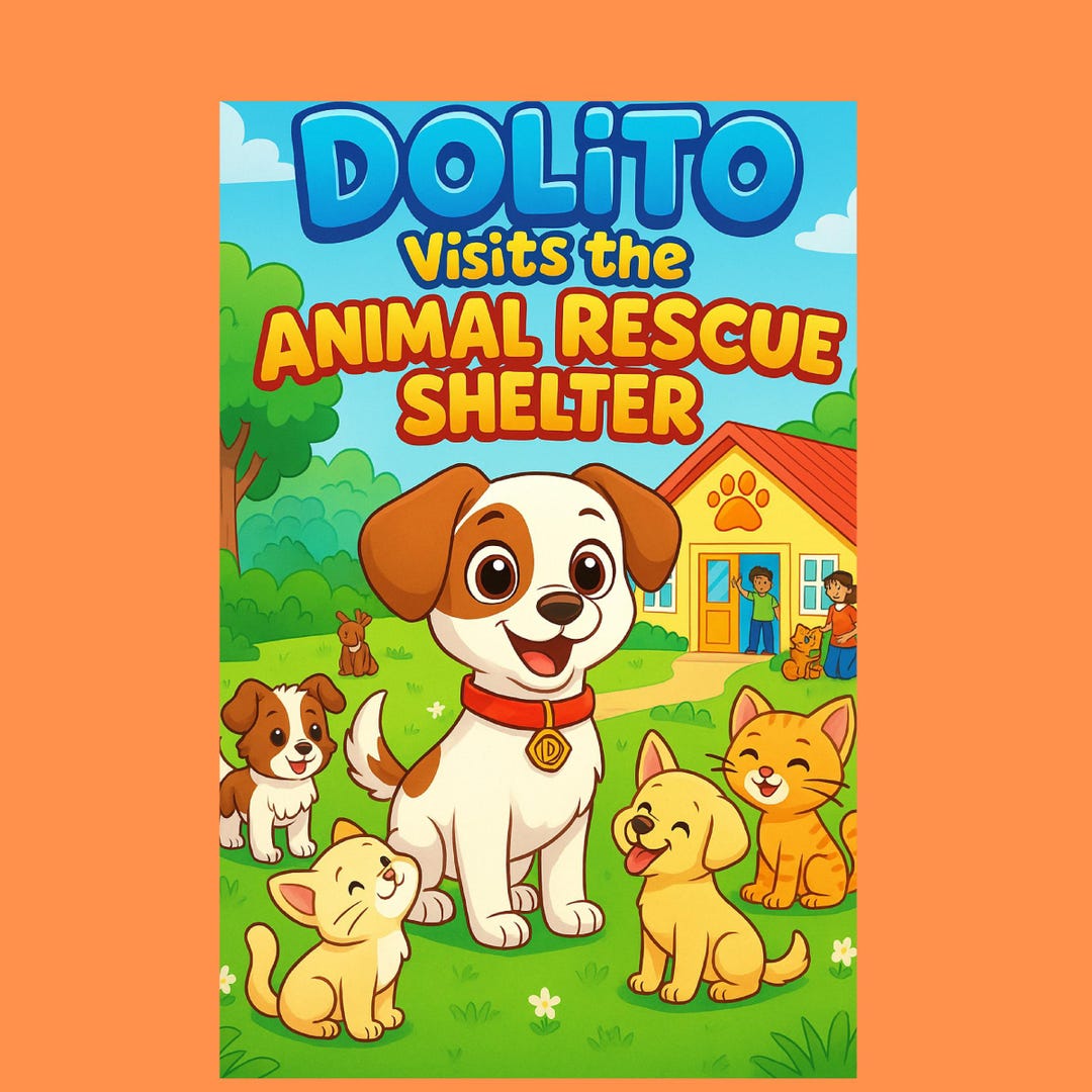 Animal Rescue Shelter Coloring Book: Dolito's Adventures (PDF) - Etsy