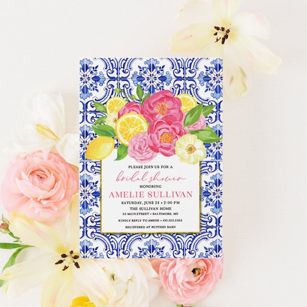 Italian Luncheon Invitations - Etsy