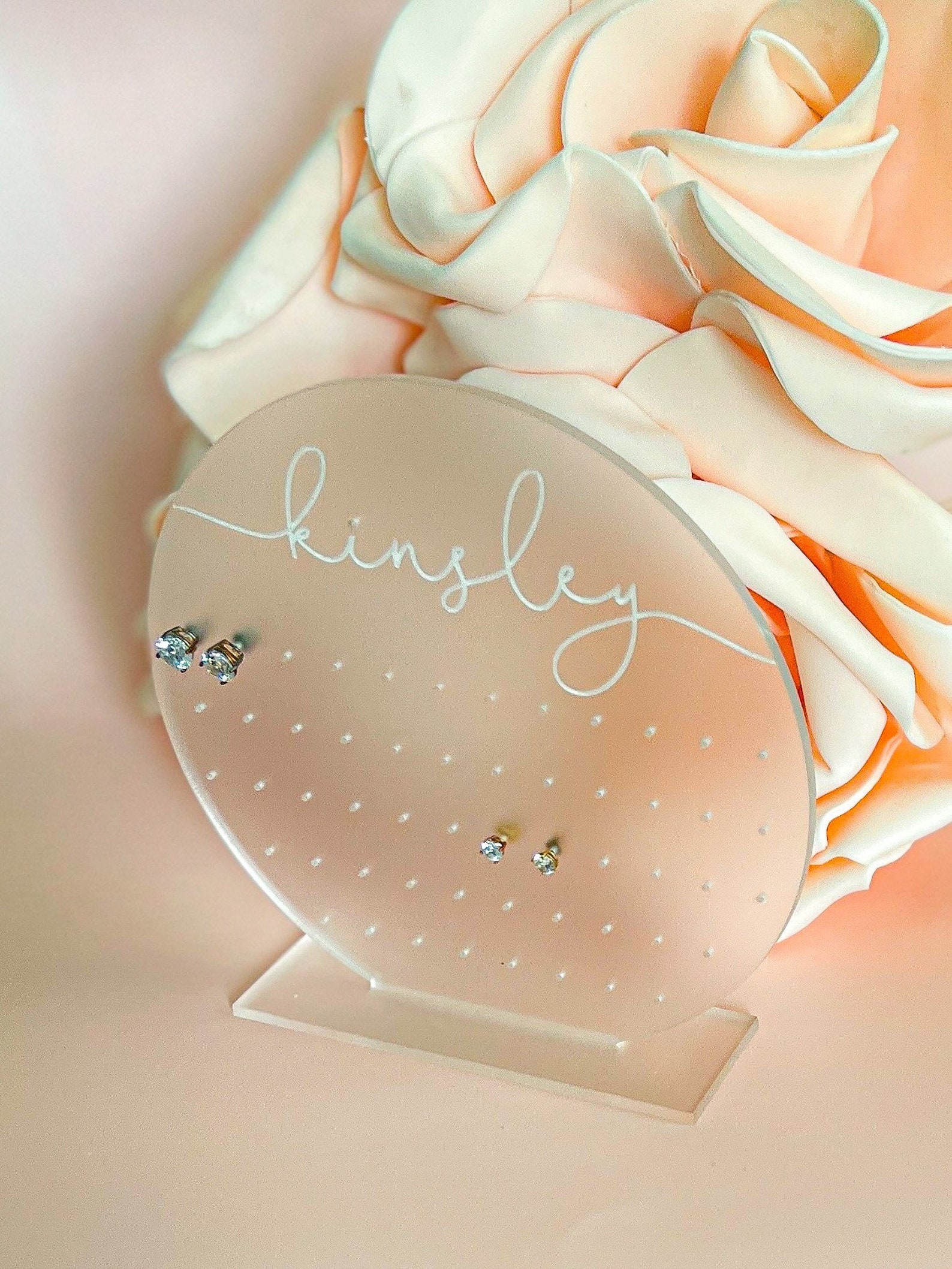 Earring Holder for Girl Earring Stand Personalized Kids - Etsy