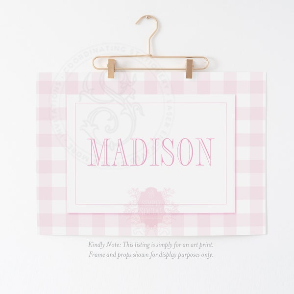 Pink Gingham - Etsy