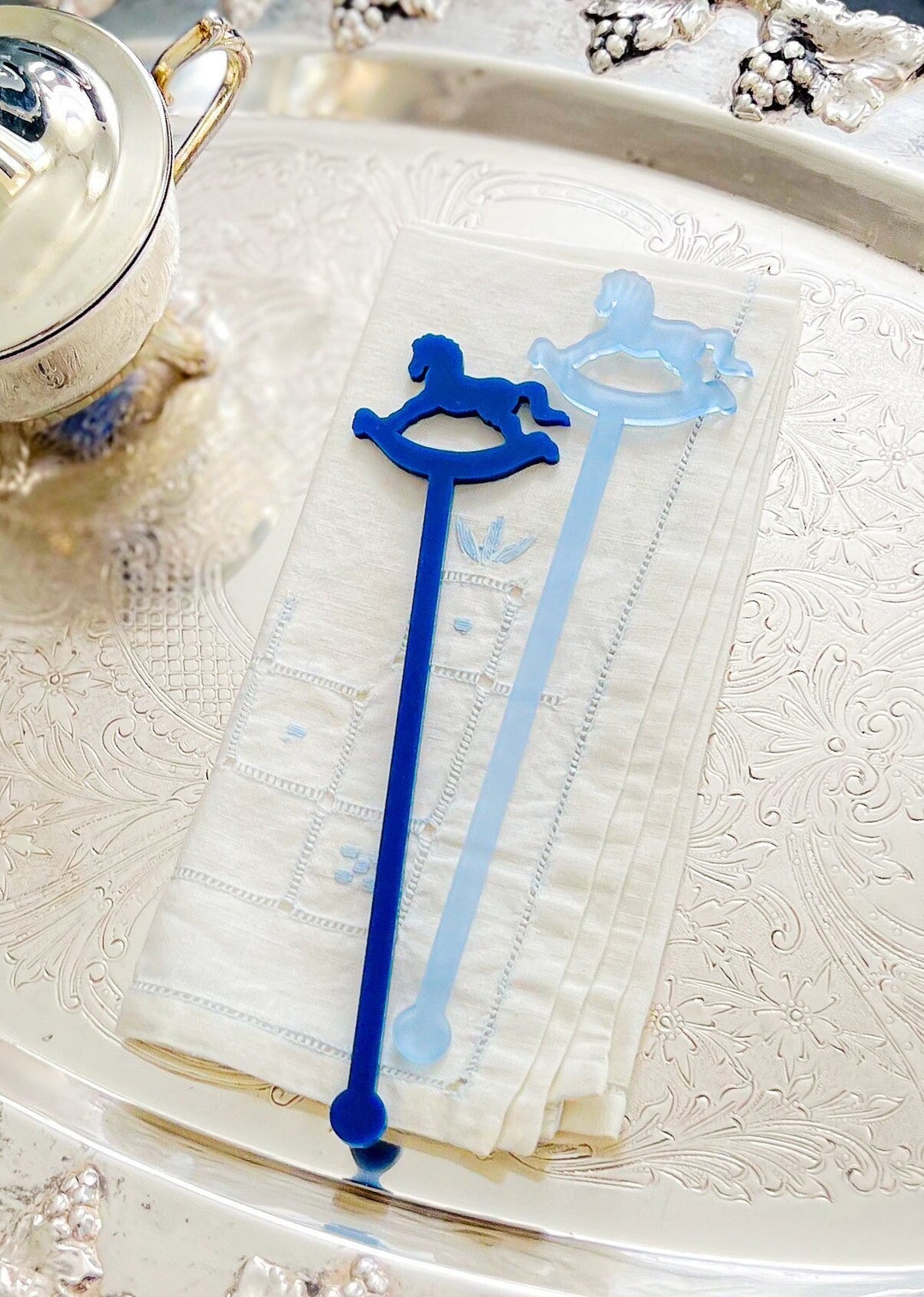 Rocking Horse Drink Stirrers for Boy Baby Shower Cocktail Stirrers ...