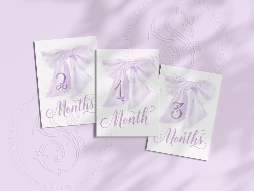 Girl Milestone Cards Printed Baby Gift New Mom Gift Ideas Baby Shower ...