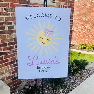 Sunshine Welcome Sign - Sunshine Birthday Sign - Our Little Sunshine ...