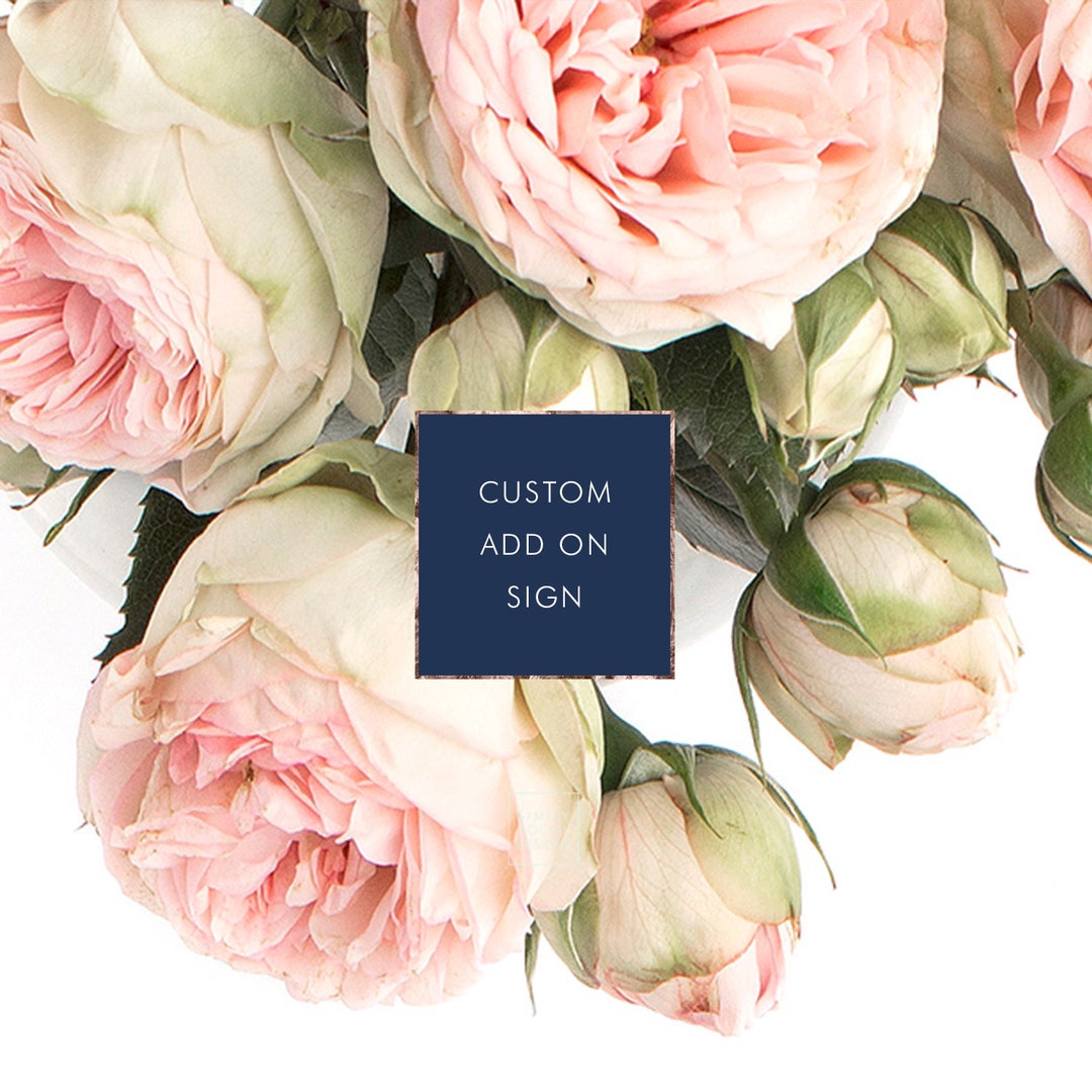 ADD ON Sign to Match Any Design in the Shop - Etsy