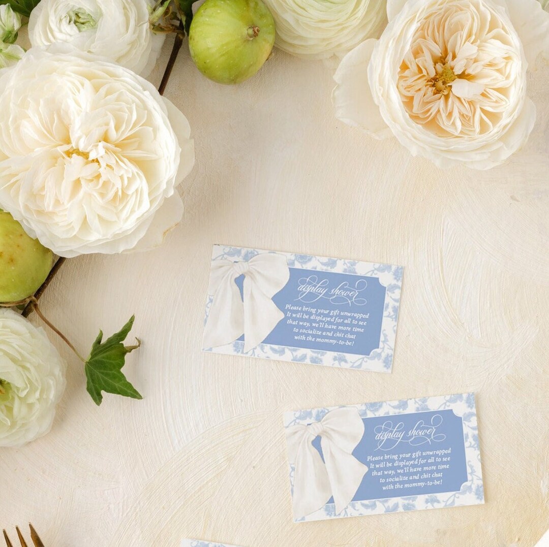 Display Shower Insert Card, Baby Shower Unwrapped, Don't Wrap Gift ...