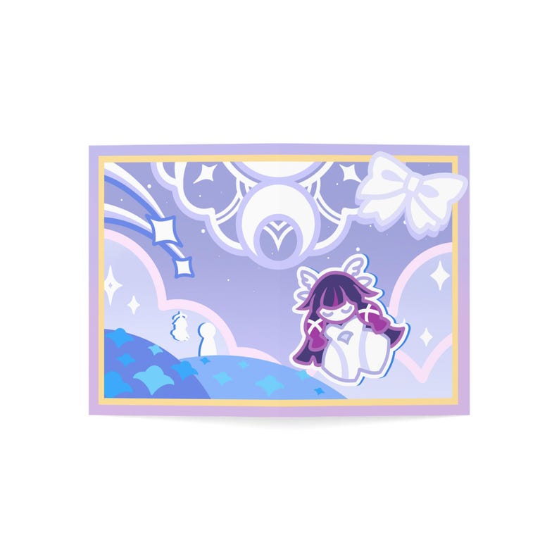 Columbina Farewell Card, Genshin Impact Greeting Card, Fatui Harbinger ...