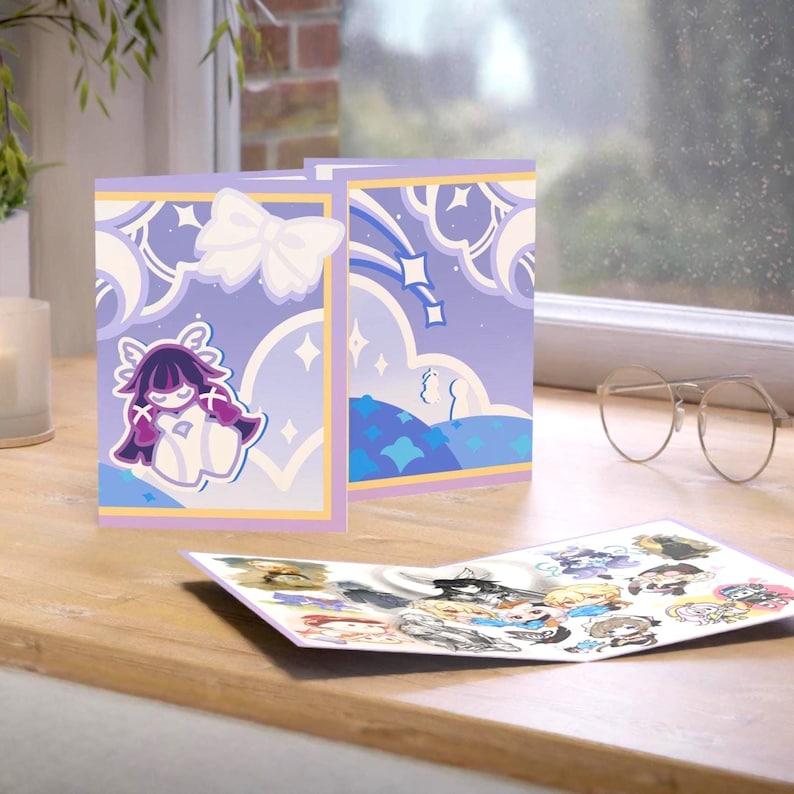 Columbina Farewell Card, Genshin Impact Greeting Card, Fatui Harbinger ...