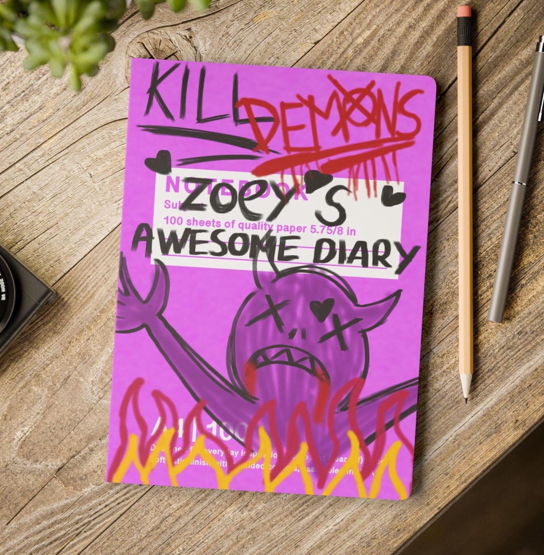 Zoey's Demon Insult Notebook, K-pop Demon Hunters Softcover Journal ...