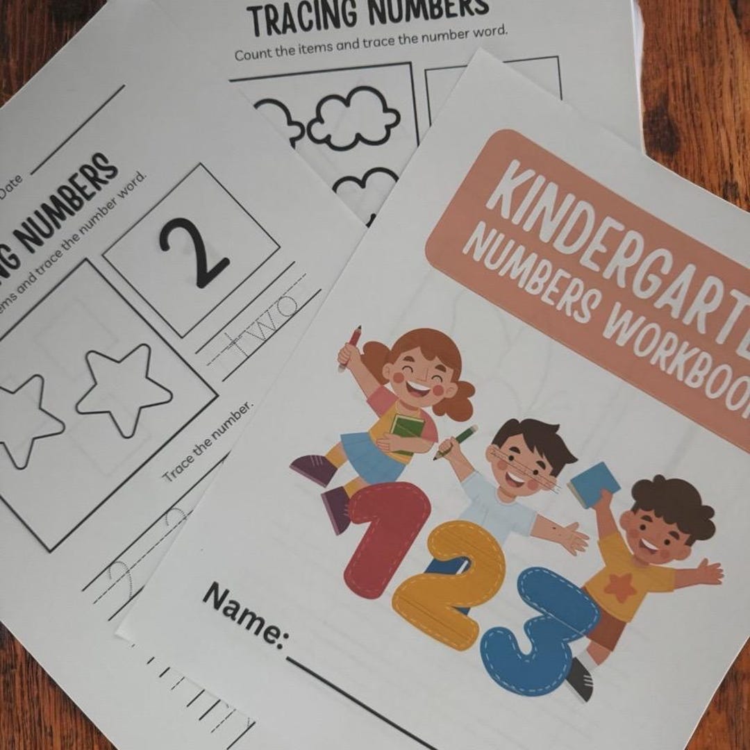 Kindergarten Math Worksheets Learning Numbers 1 to 10 Counting Number ...