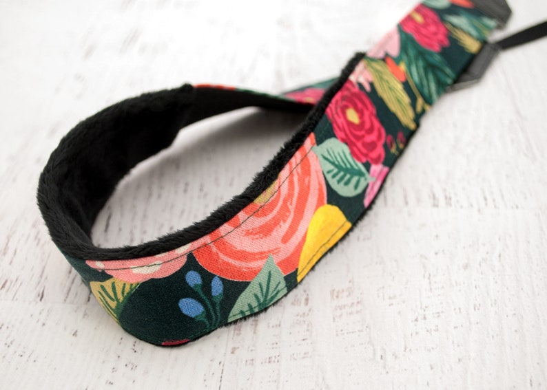 Camera Strap DSLR Neck and Wrist Straps Juliet on Dark | Etsy