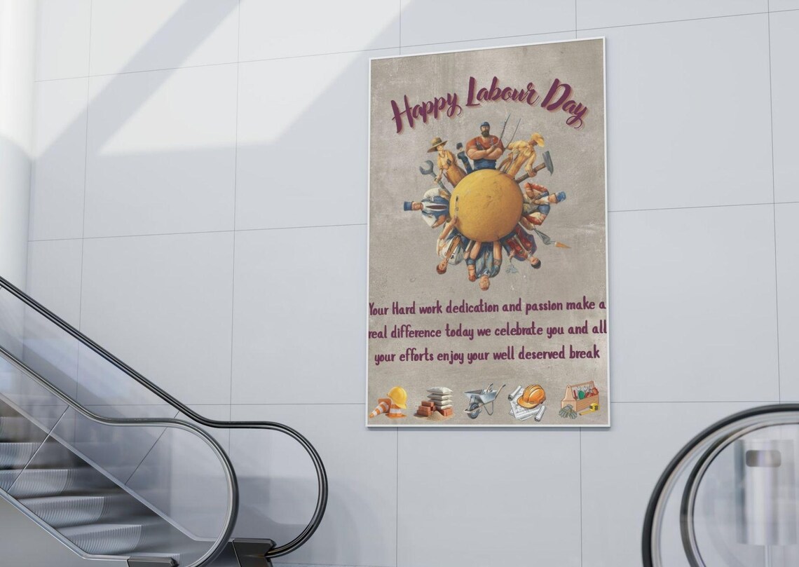 Handcrafted Labor Day Greeting Card: Patriotic Holiday Appreciation - Etsy
