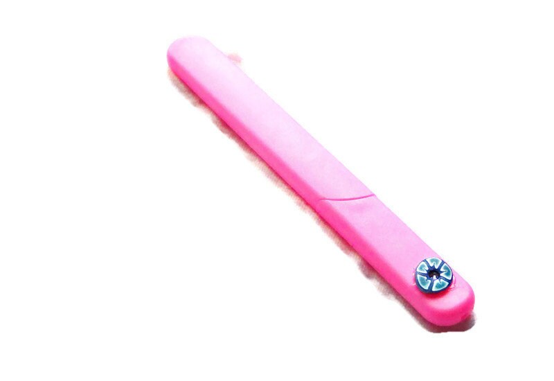 Nail File Crystal Nail File With Pink Hard Case - Etsy