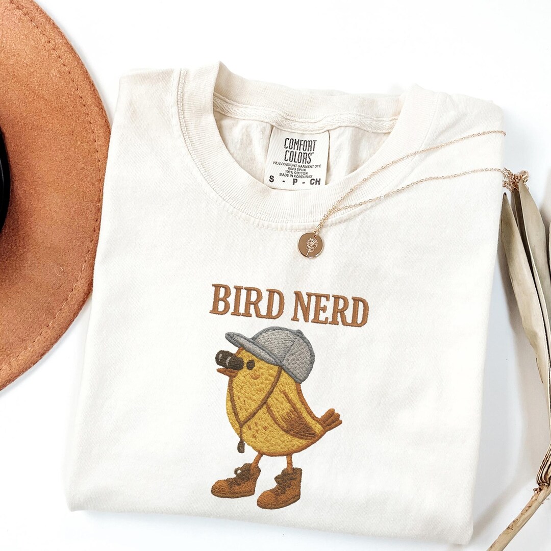 Bird Nerd PNG | Embroidered Bird Nerd Clipart | Cute Birdwatcher ...