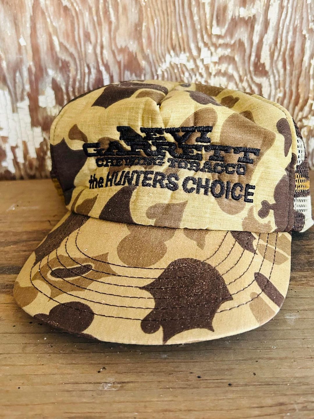 Vintage Levi Garrett Chewing Tobacco Hunters Choice Hat Cap Trucker ...