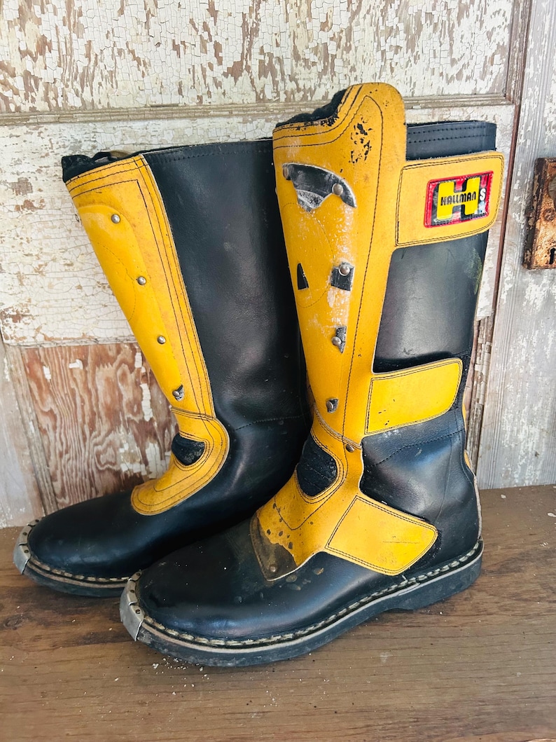 Vintage Hallman USA Motorcross Boots Shoes Clothing Clothes Racing Size ...