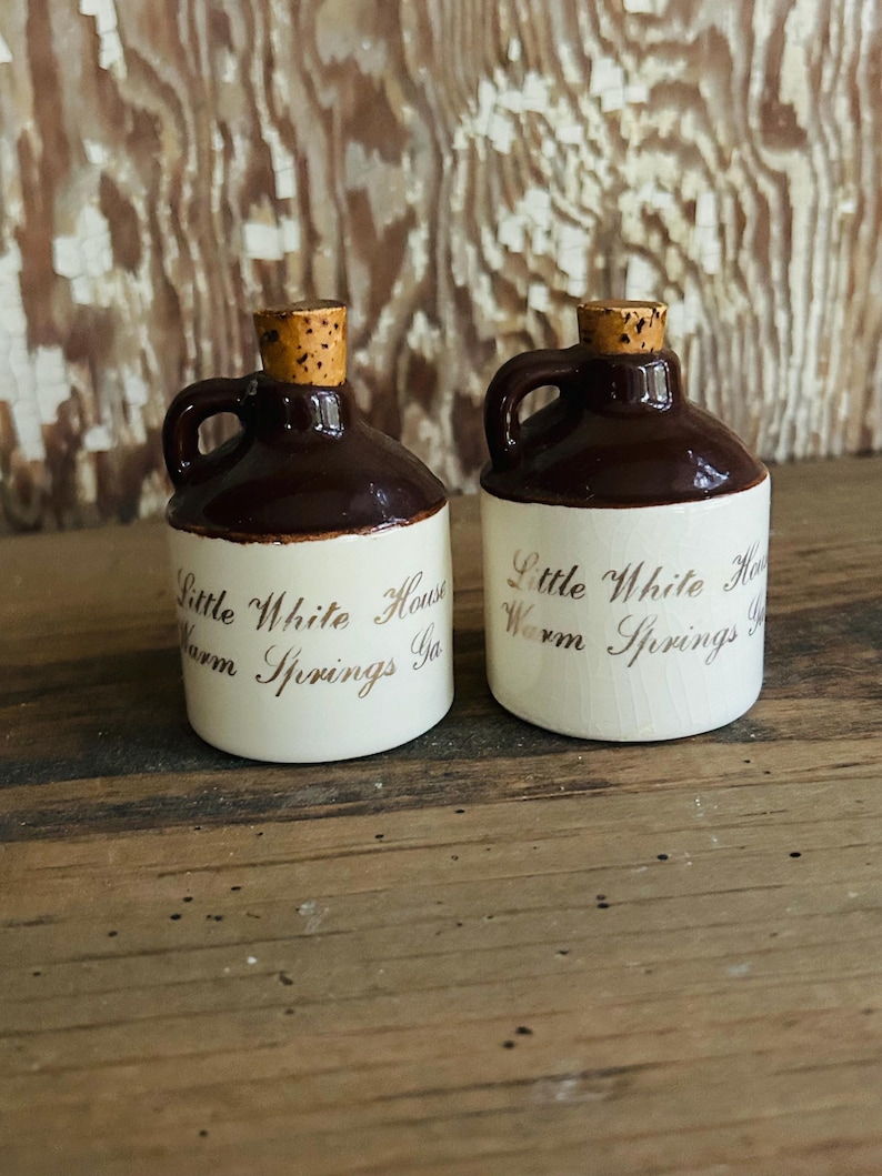 Vintage Little White House Warm Springs Georgia GA Salt Pepper Shaker ...
