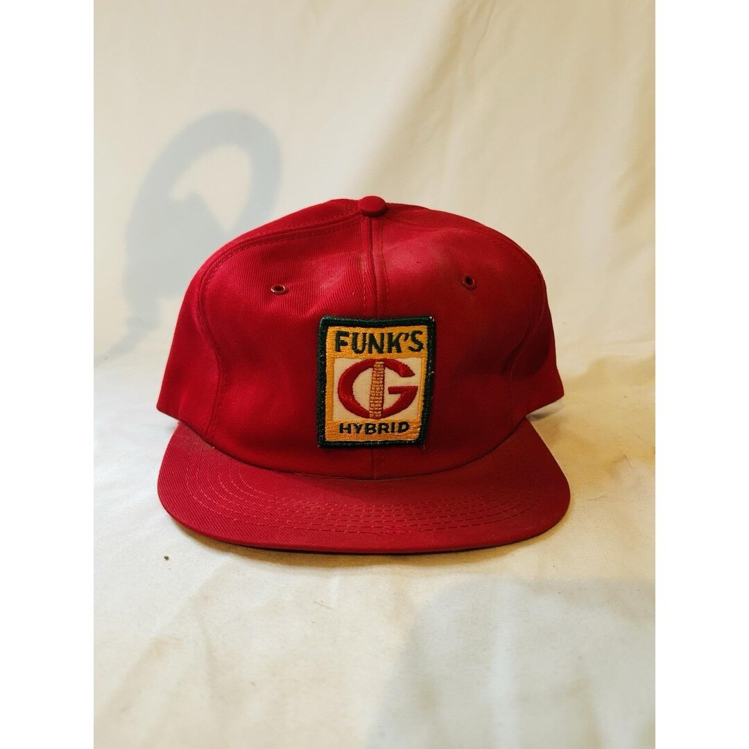 Funk's Hybrid Vintage Corn Seed Hat Ear Flap Cap Snapback Red - Etsy