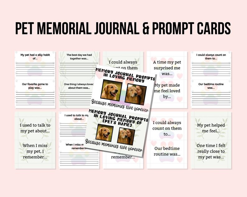 Rainbow Bridge Pet Loss Memory Jar Cards: Grief Activity (digital ...