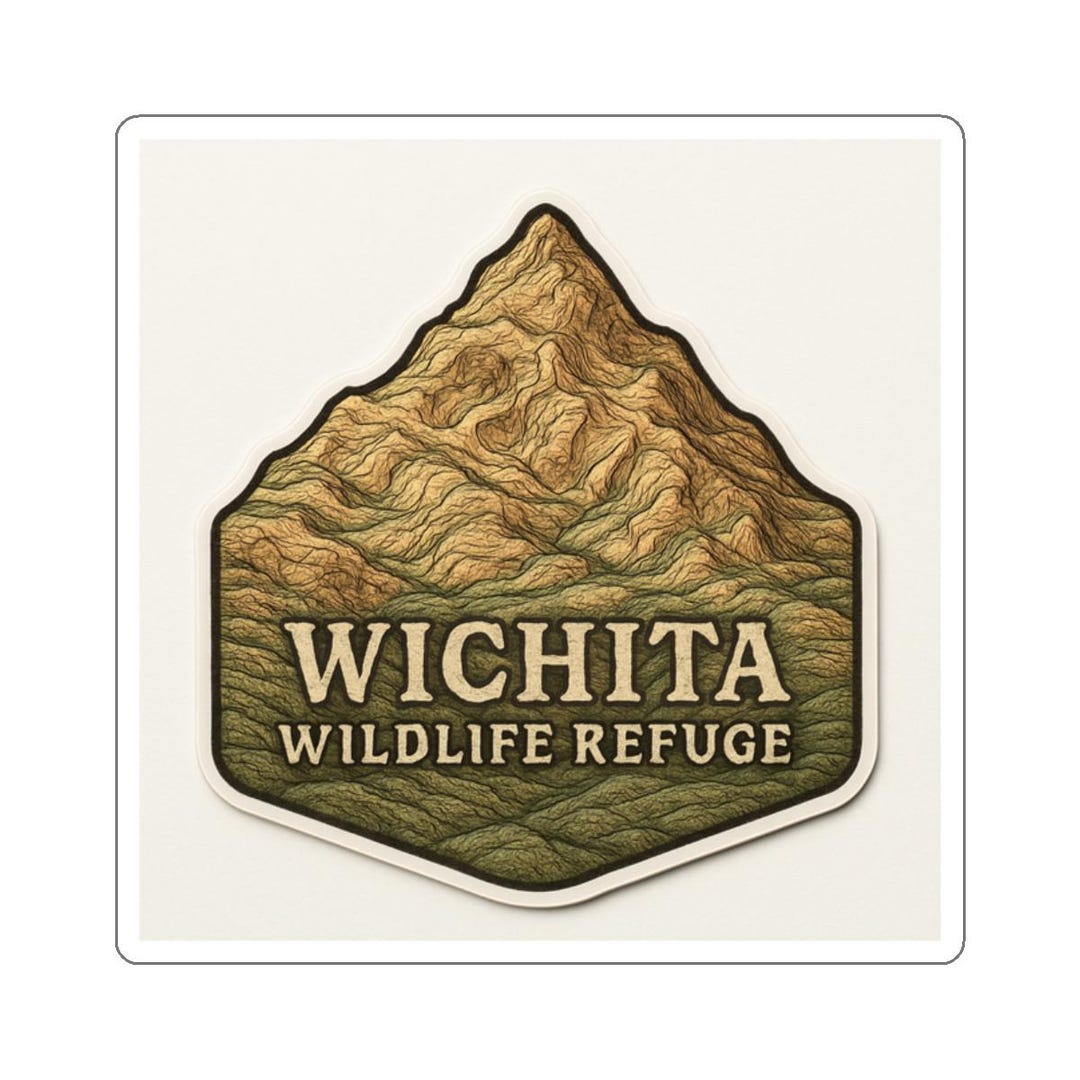 Wichita Wildlife Refuge Die-cut Stickers Oklahoma - Etsy