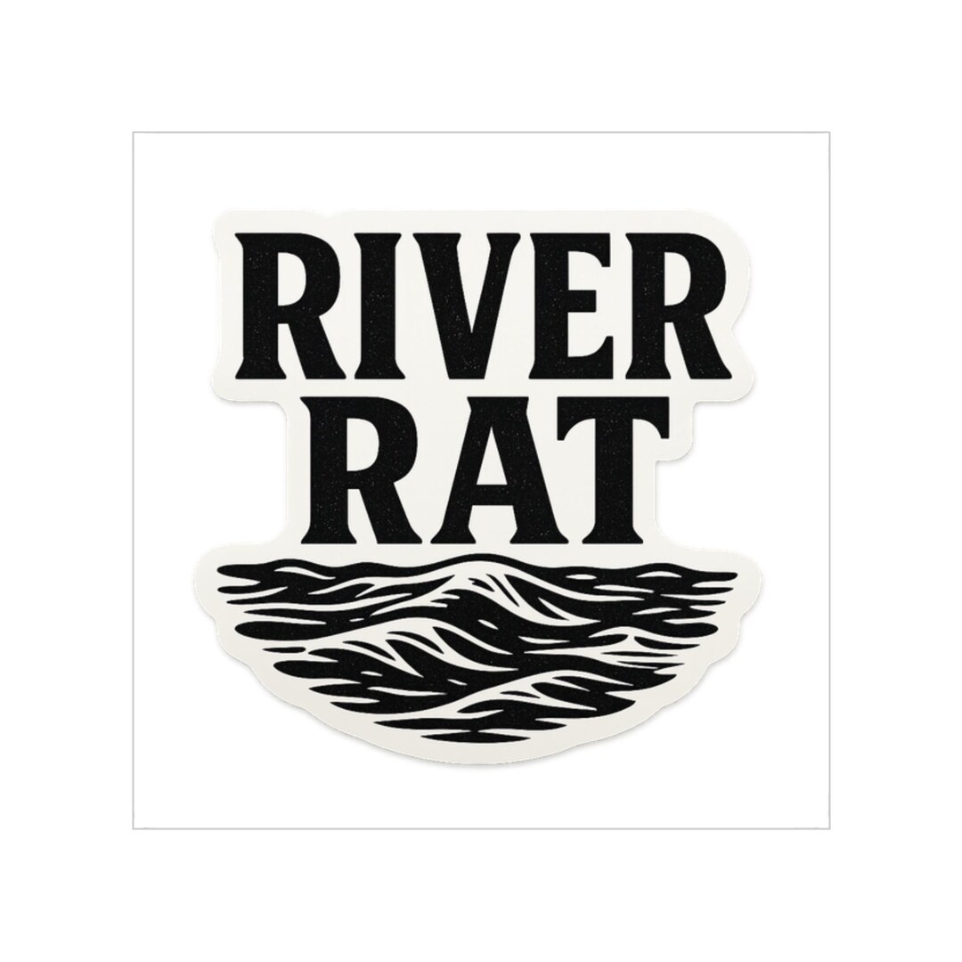 River Rat Outdoor Kayak Sticker - Etsy