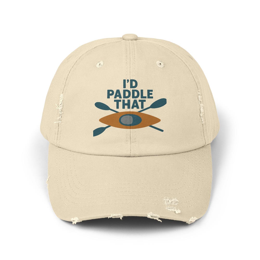 Kayaking Hat Distressed Baseball Cap - Etsy