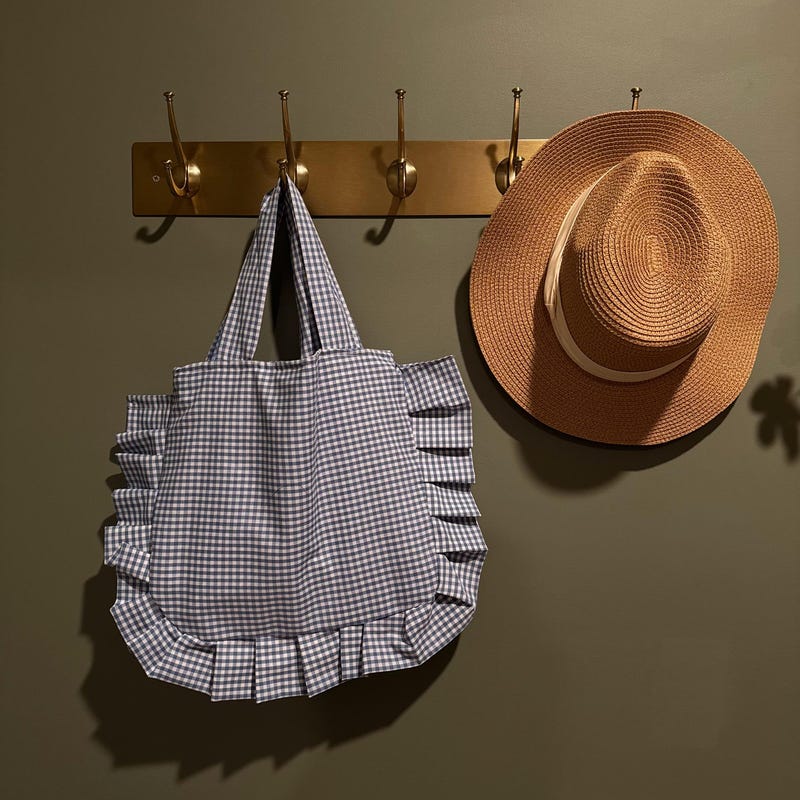 Ruffle Tote Bag - Etsy