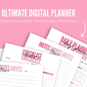 Digital Planner for Goodnotes | Minimalist iPad Planner | Daily, Weekly ...