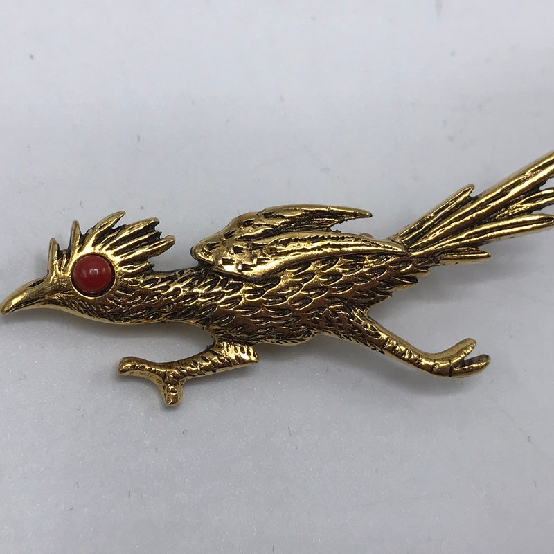 Gold Roadrunner Pin - Etsy