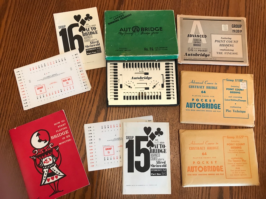 Solitaire Bridge Plus 8 Advanced Course Sets 1950s Autobridge ...
