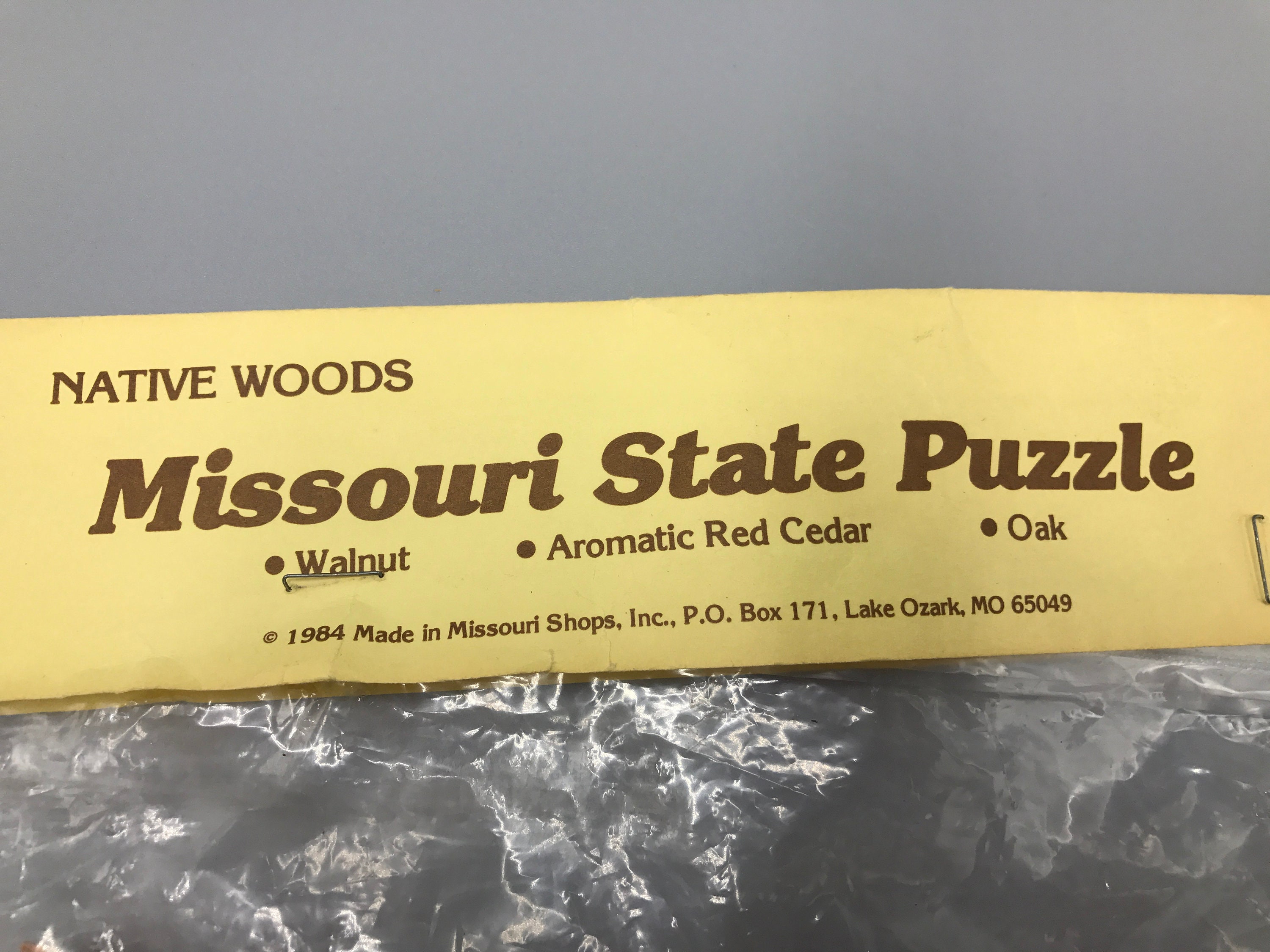 State of Missouri Jigsaw Puzzle Made from Native Woods Red Cedar Oak ...