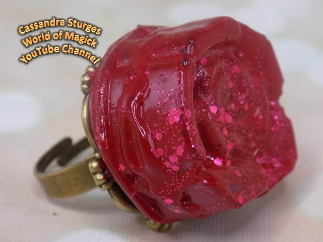 Glamour Magick Jewelry, Beauty Spell Amulet, Intention Adjustable Ring ...