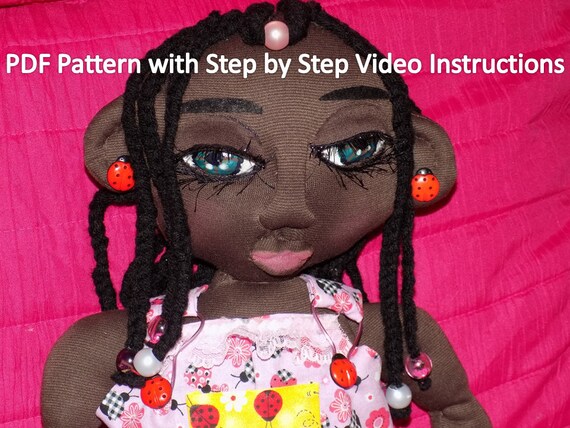 Authentik Beauty Maggy African American Black Rag Doll Pattern - Etsy