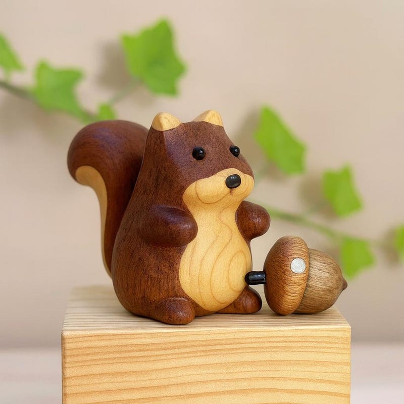 Squirrel Wooden Sculpture - Etsy