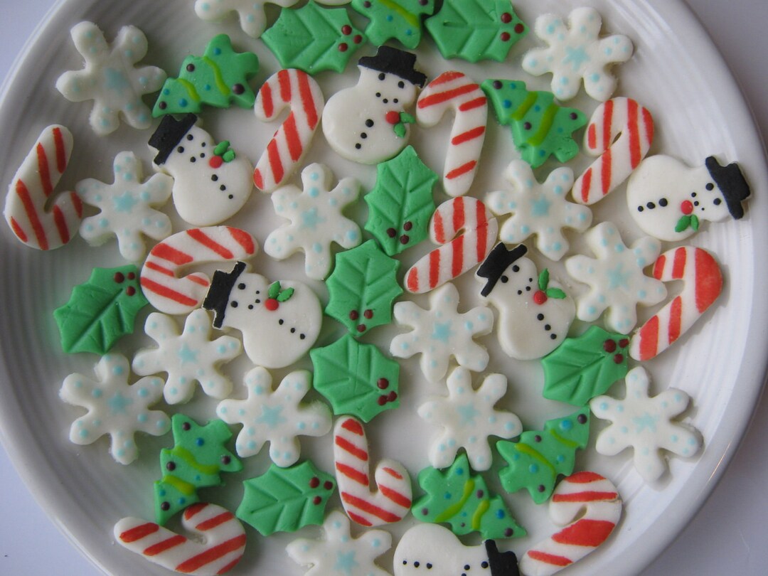 HOLIDAY MINTS - 6 Dozen Cream Cheese Mints - Candy Canes, Christmas ...