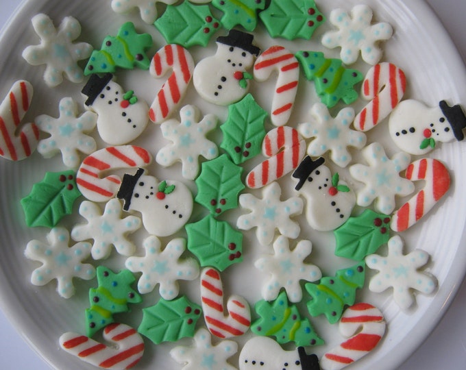 HOLIDAY MINTS - 6 Dozen Cream Cheese Mints - Candy Canes, Christmas ...