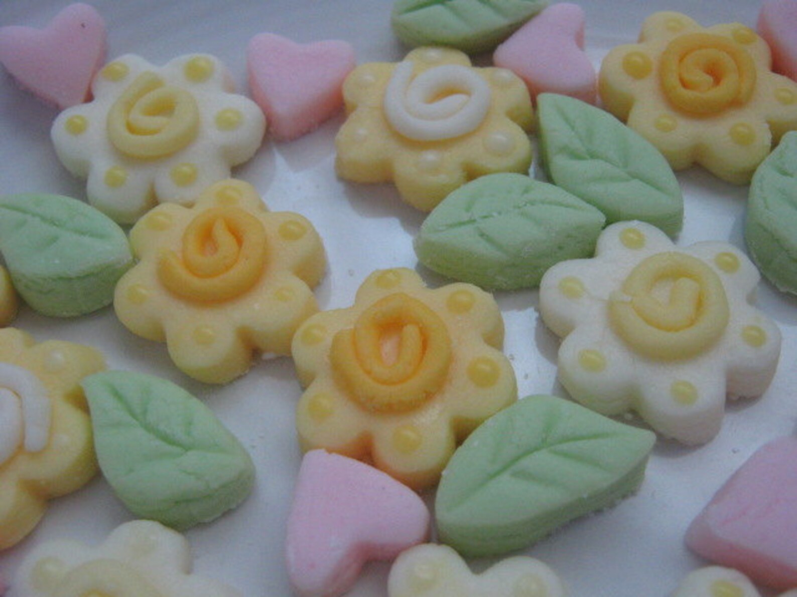Grandma's Old Fashion Roses and Mini Leaf Mints - Cream Cheese Mints ...