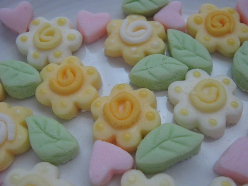 Grandma's Old Fashion Roses and Mini Leaf Mints - Cream Cheese Mints ...