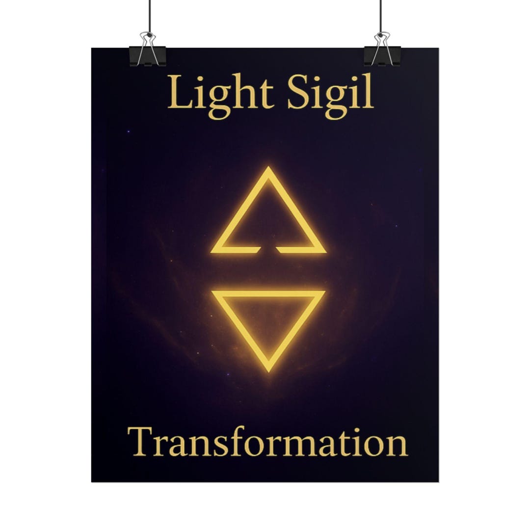 Light Sigil Transformation Rolled Poster - Mystical Home Decor ...