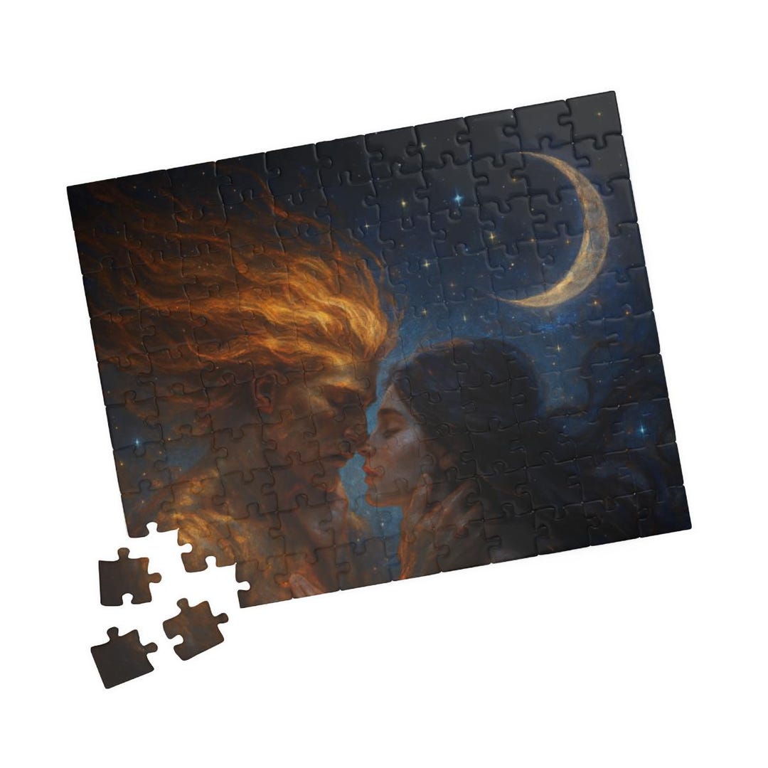 Starry Night Puzzle: Romantic Jigsaw for Couples & Family Game Night - Etsy